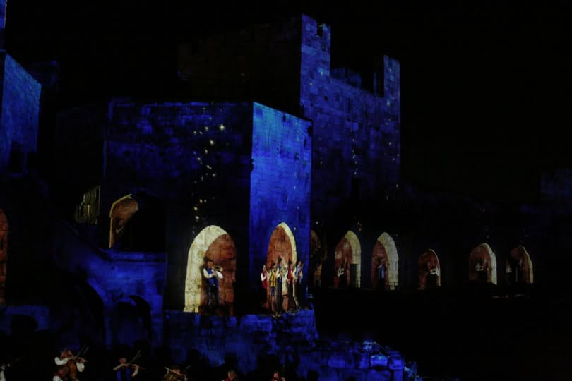 The Tower of David Light show - CFI Radio